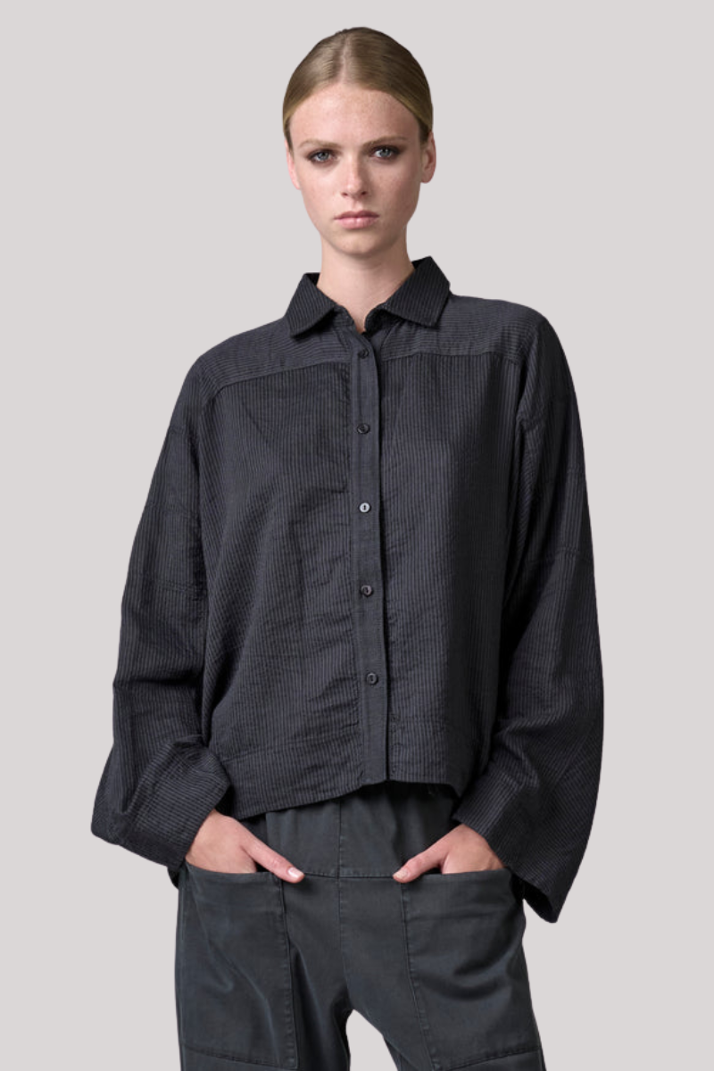 Transit - Oversize Shirt Striped Cotton Linen