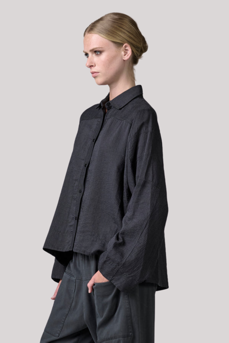 Transit - Oversize Shirt Striped Cotton Linen